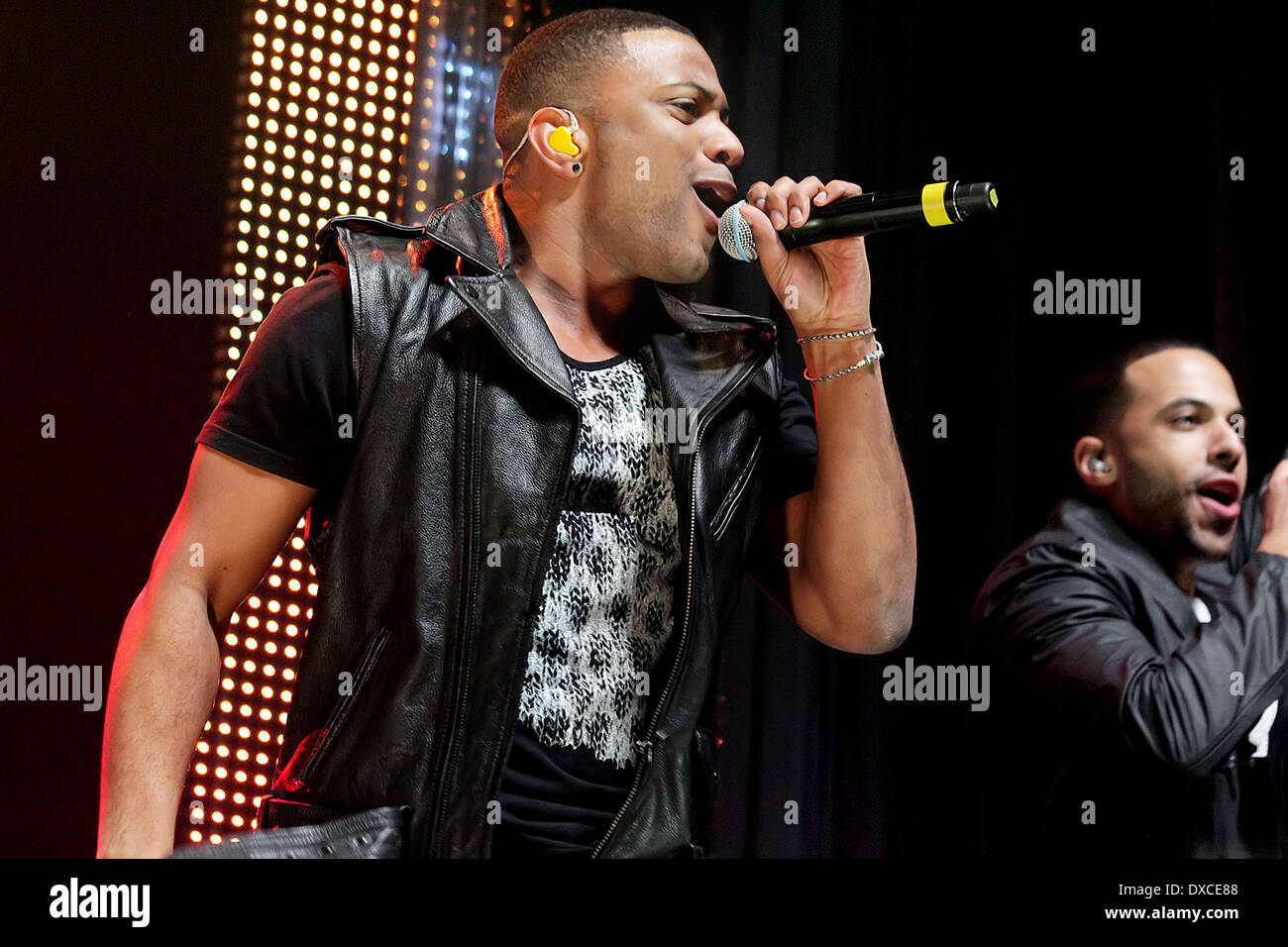 Oritse Williams of JLS, performing at Radio City Live at the Liverpool Echo Arena. Liverpool ...