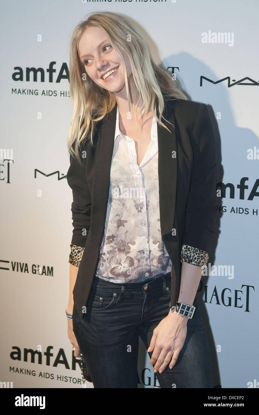 Ellen Evans amfAR inaugural benefit at the Soho Beach House during Art ...