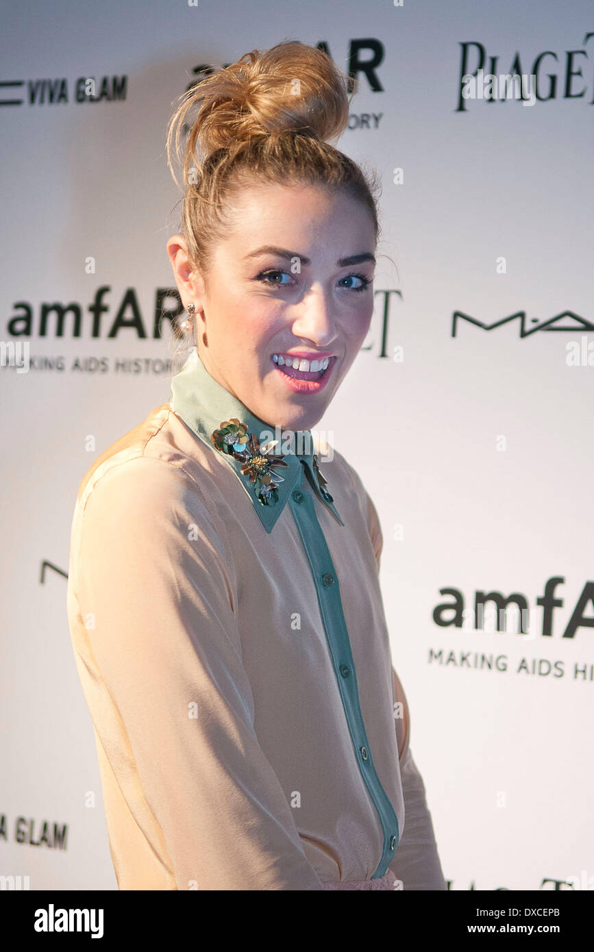 Mia Moretti amfAR inaugural benefit at the Soho Beach House during Art ...