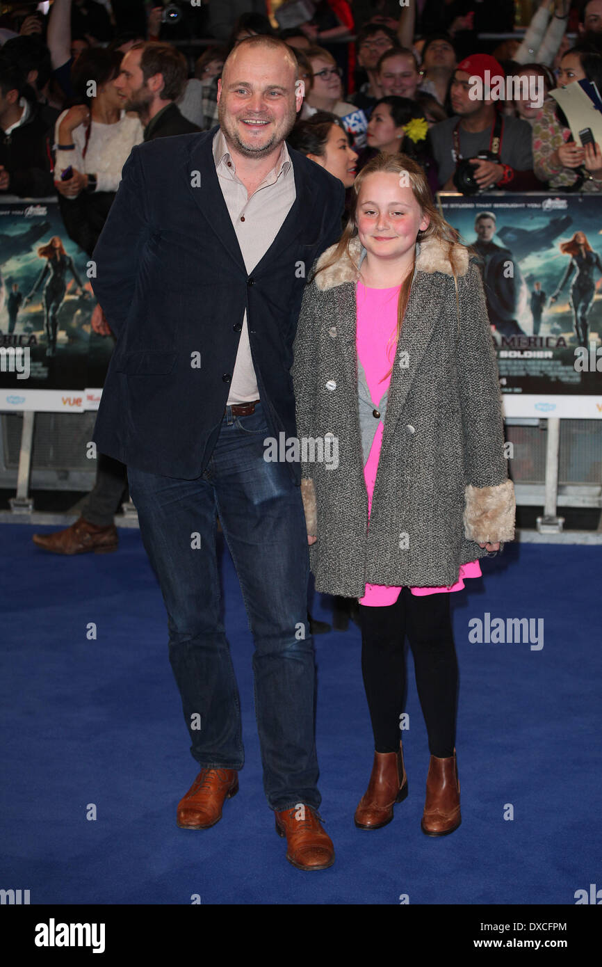 Al Murray arriving at the Captain America: The Winter Soldier UK ...