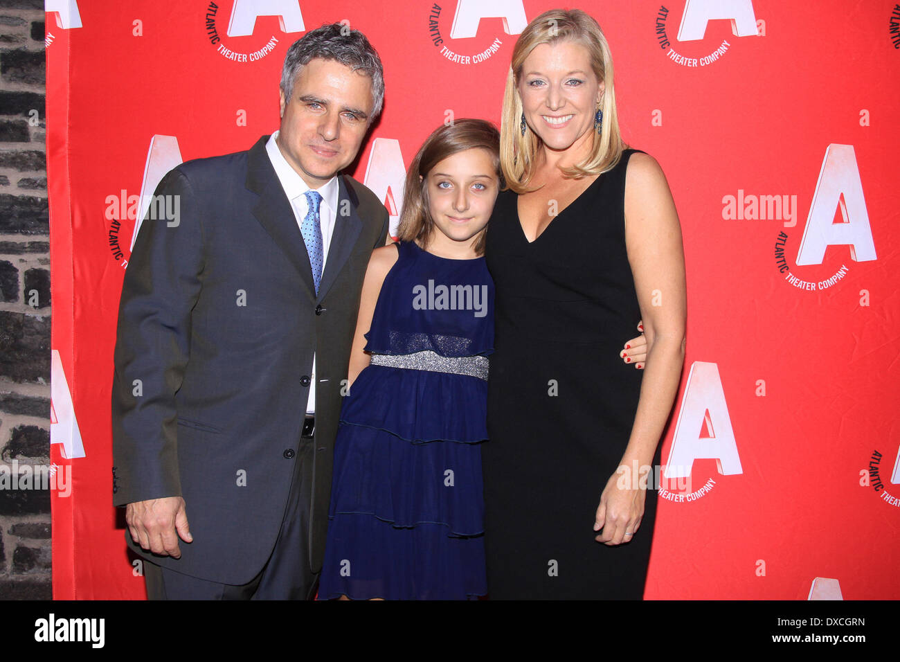 Neil Pepe, Lena Pepe and Mary McCann attending the Atlantic Theater ...