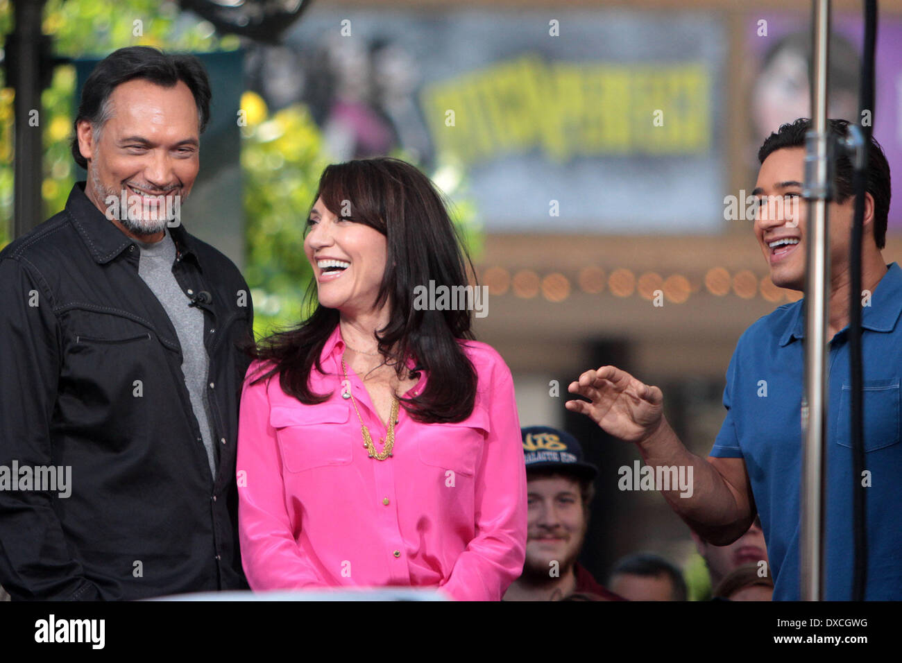 Jimmy Smits, Katey Sagal and Mario Lopez Celebrities at The Grove to ...