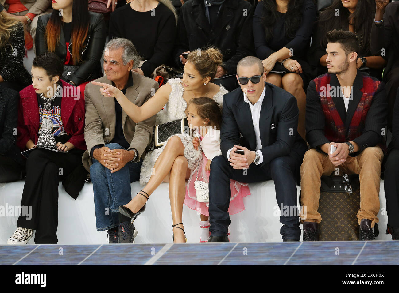 Patrick Demarchelier, Jennifer Lopez, her daughter Emme Maribel Muniz ...