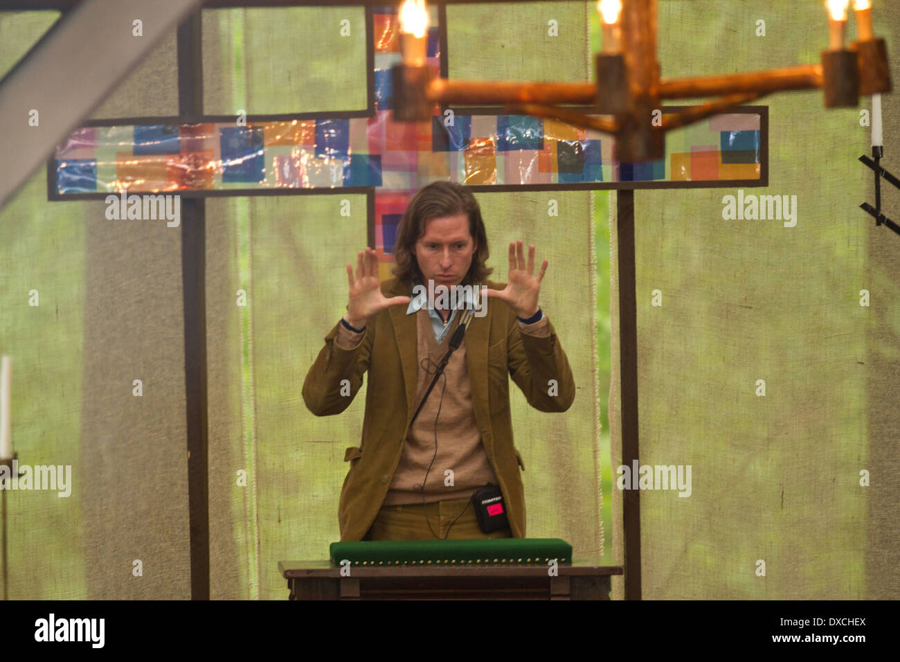 Wes anderson on set hi-res stock photography and images - Alamy