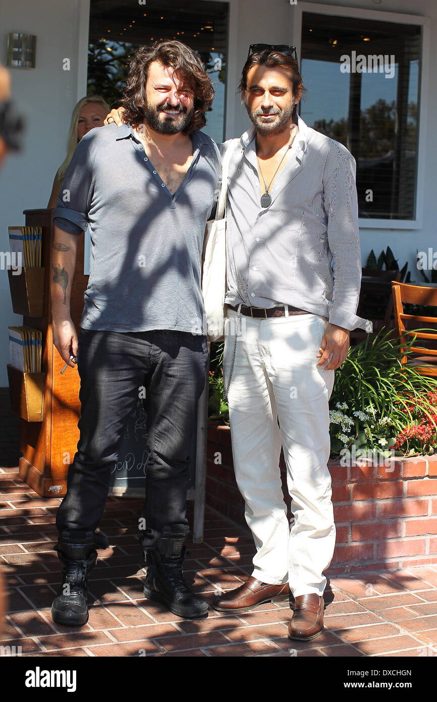 Jordi Molla and Domingo Zapata seen at Fred Segal on Melrose Avenue ...