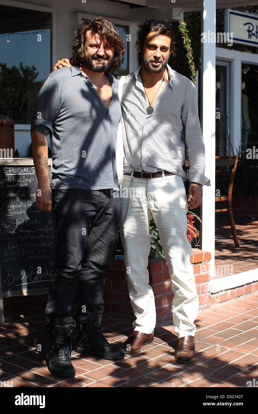 Jordi Molla and Domingo Zapata seen at Fred Segal on Melrose Avenue ...