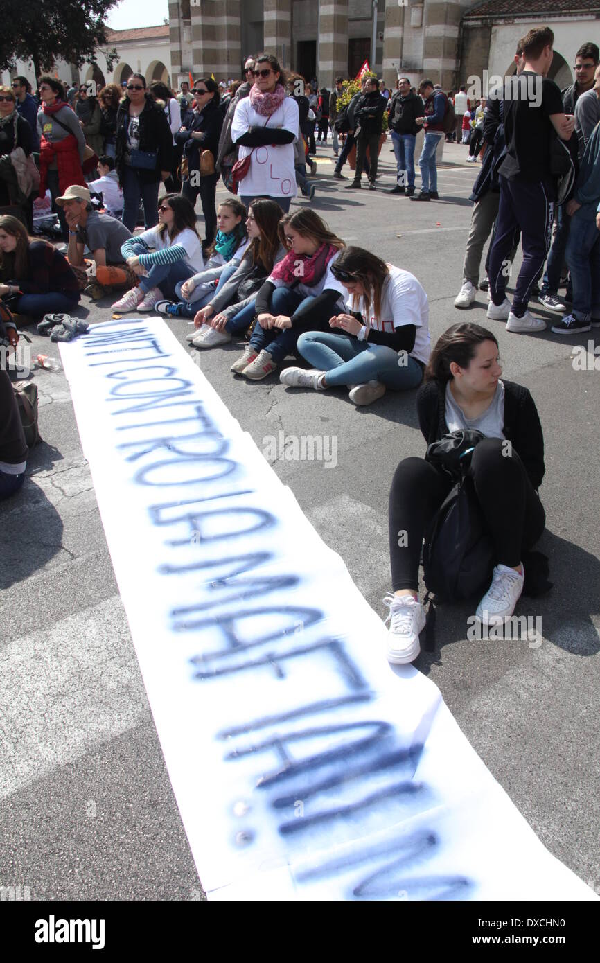 Latina, Italy. 22nd March 2014. Libera Day of Memory and Commitment to ...