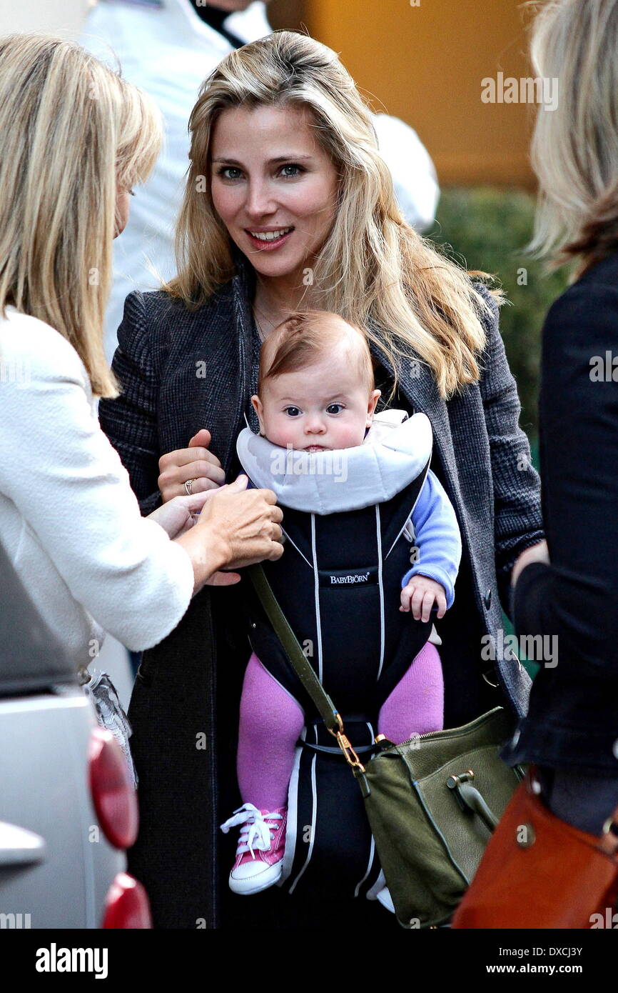 Spanish actress Elsa Pataky seen with daughter India Hemsworth and ...