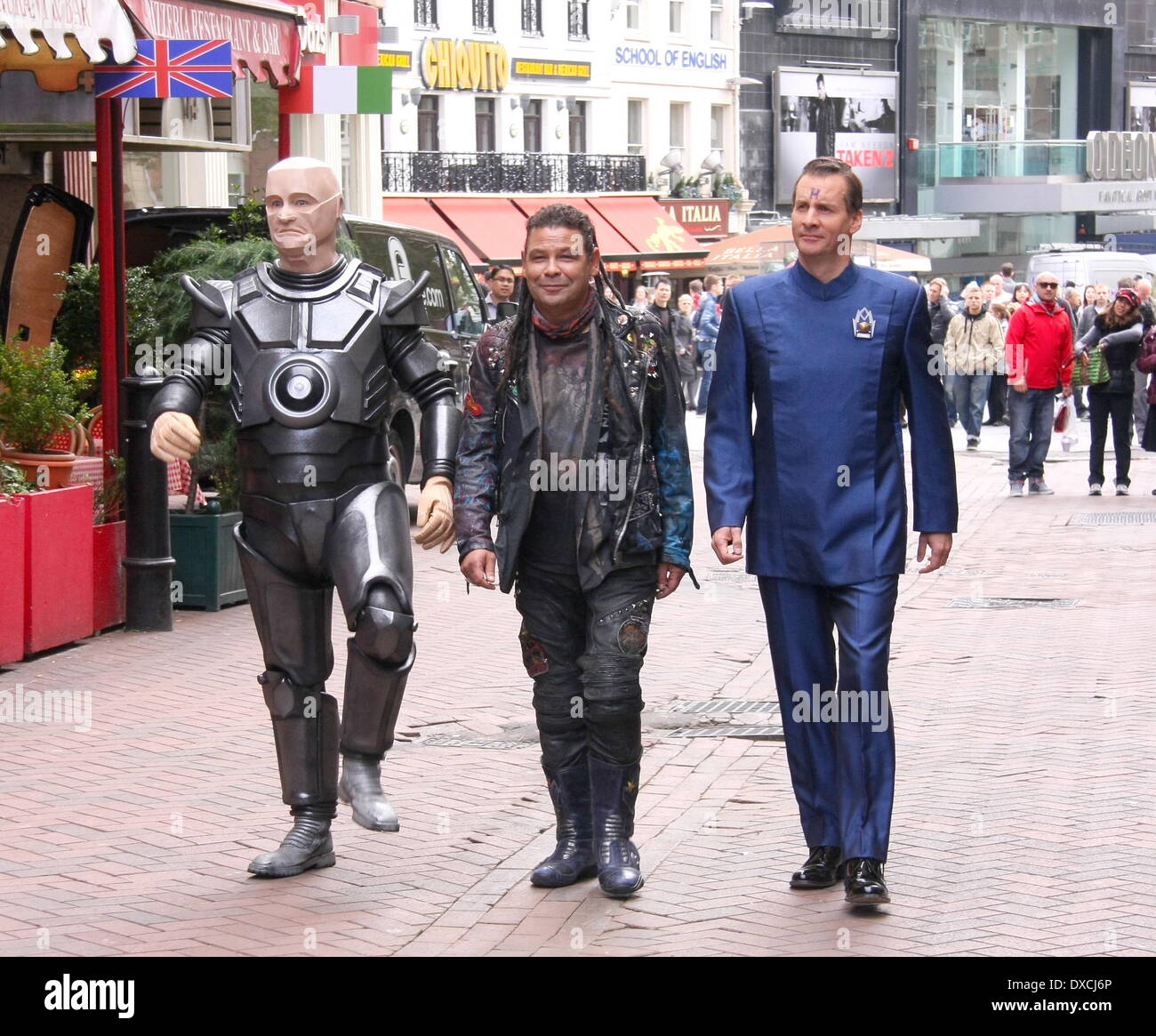 Craig Charles, Chris Barrie and Robert Llewellyn Red Dwarf X launch ...