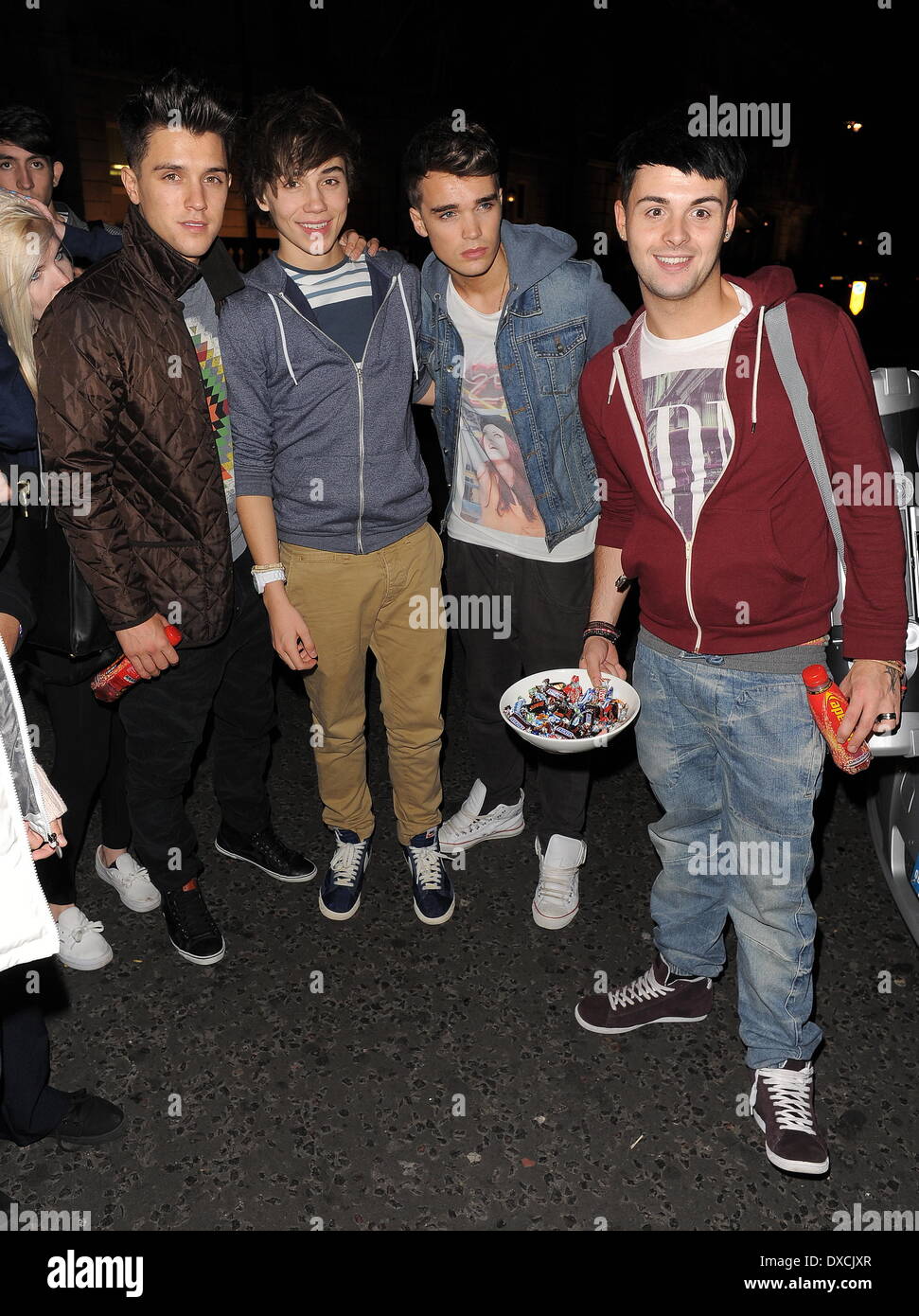 Jamie Hamblett, George Shelley, Josh Cuthbert and Jaymi Hensley X ...
