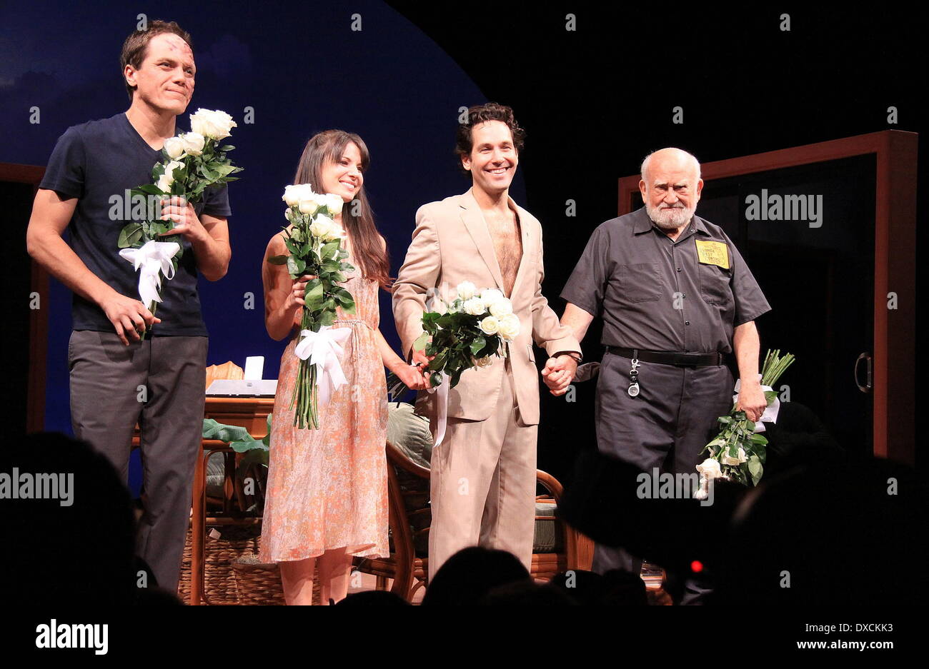 Michael Shannon, Kate Arrington, Paul Rudd and Edward Asner Broadway ...