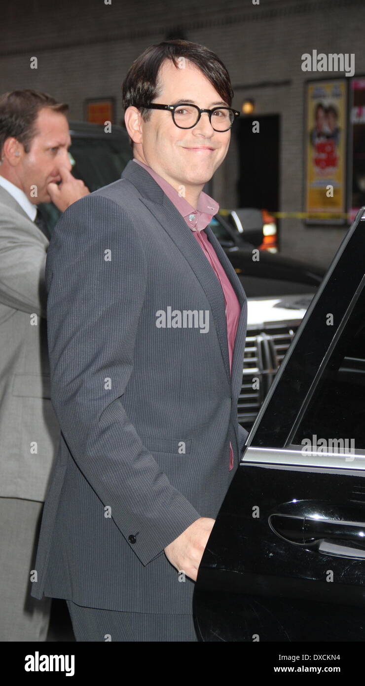 Matthew Broderick 'The Late Show with David Letterman' at the Ed ...