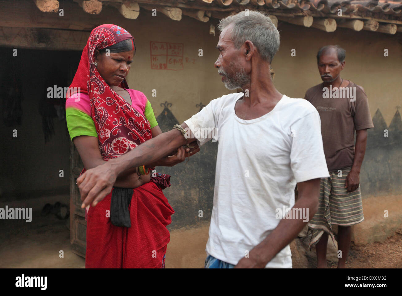 Tribal people. Malhar caste. Kendwatoli village in District Hazaribaug ...