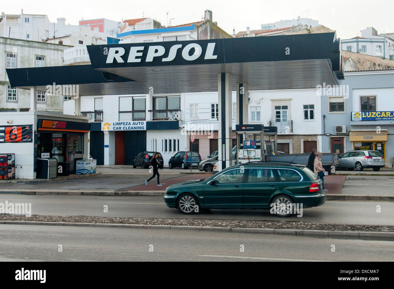 Repsol petrol station Lagos Portugal Stock Photo - Alamy