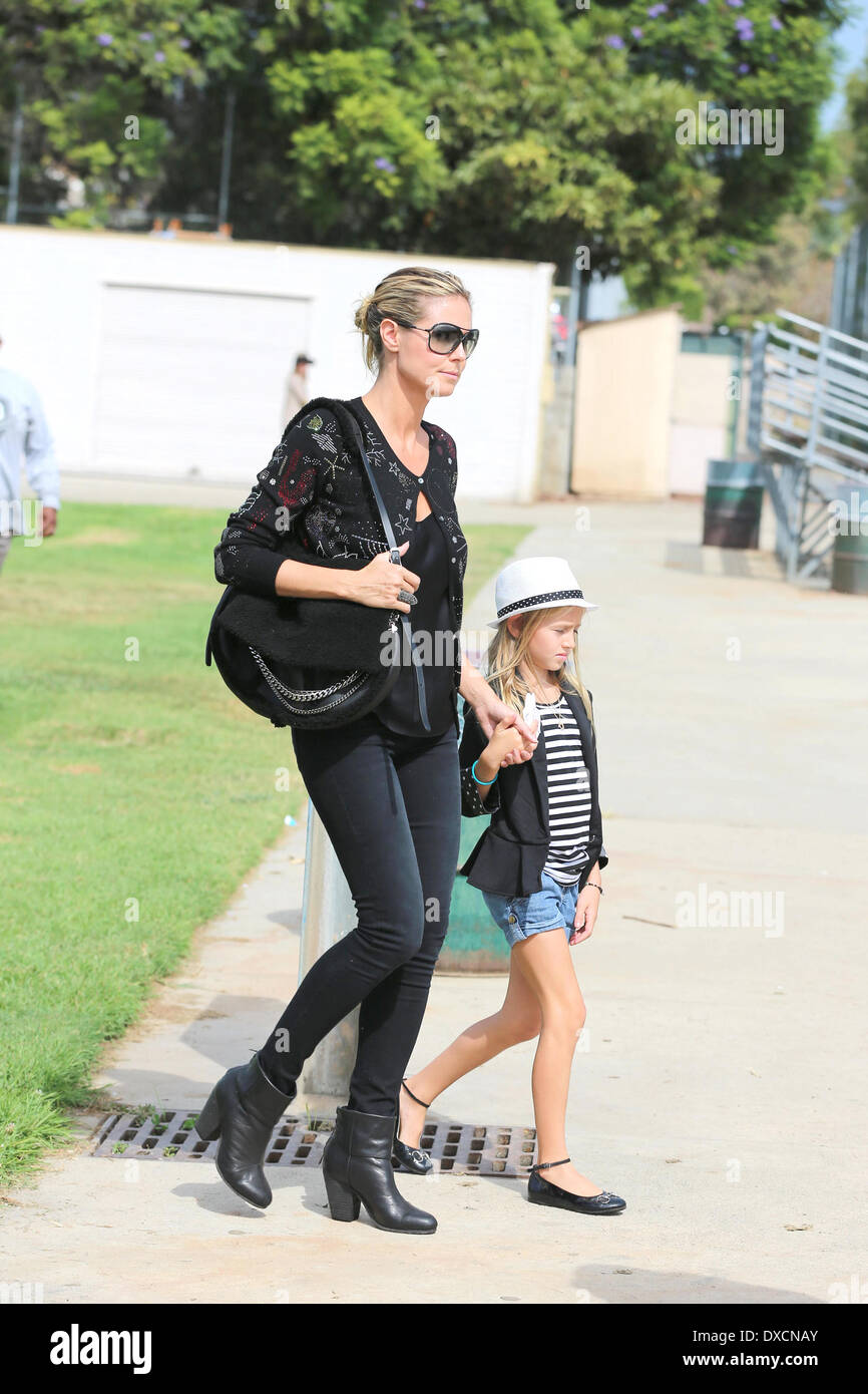 Heidi Klum, Leni Samuel Heidi Klum and her family enjoy the day at park ...