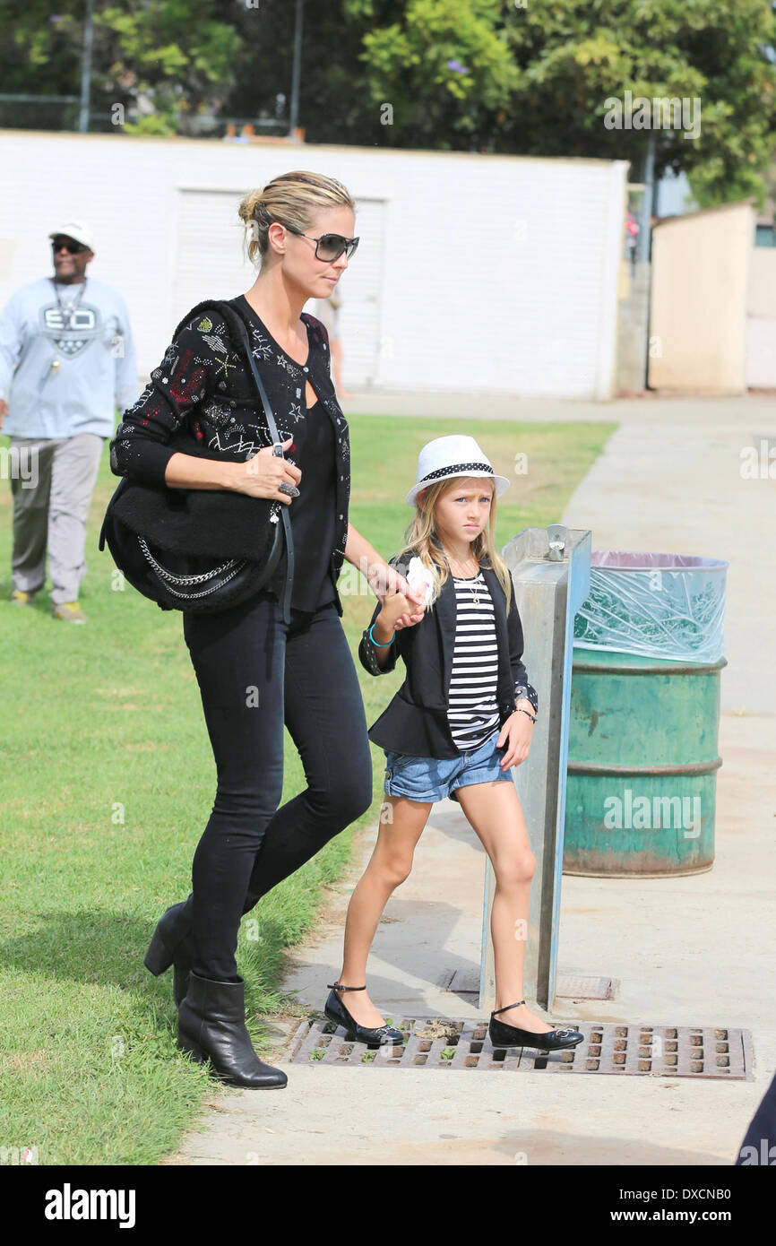 Heidi Klum, Leni Samuel Heidi Klum and her family enjoy the day at park ...