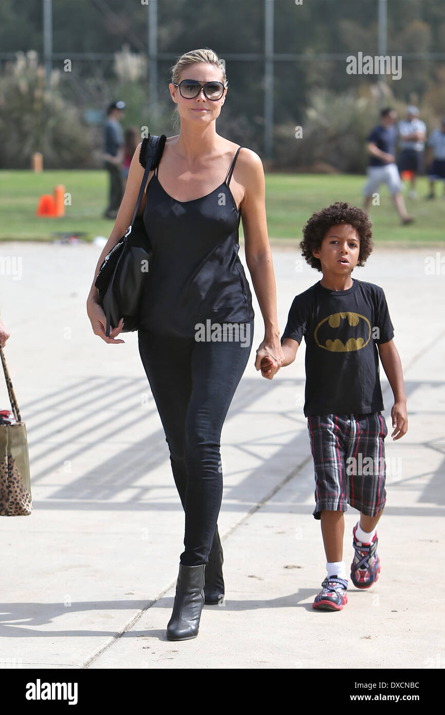 Heidi Klum, Johan Samuel Heidi Klum and her family enjoy the day at ...