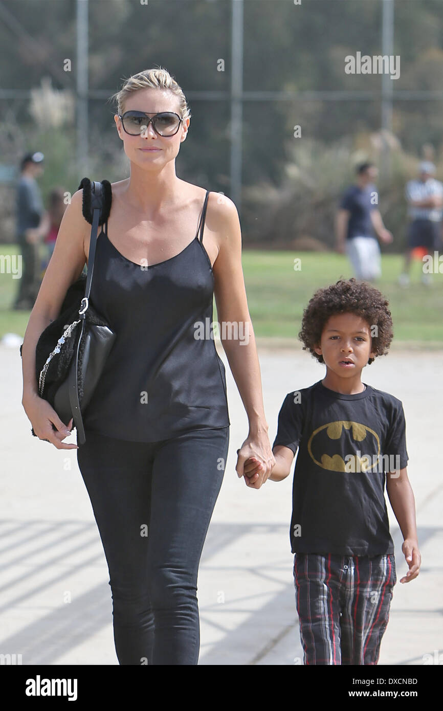 Heidi Klum, Johan Samuel Heidi Klum and her family enjoy the day at ...