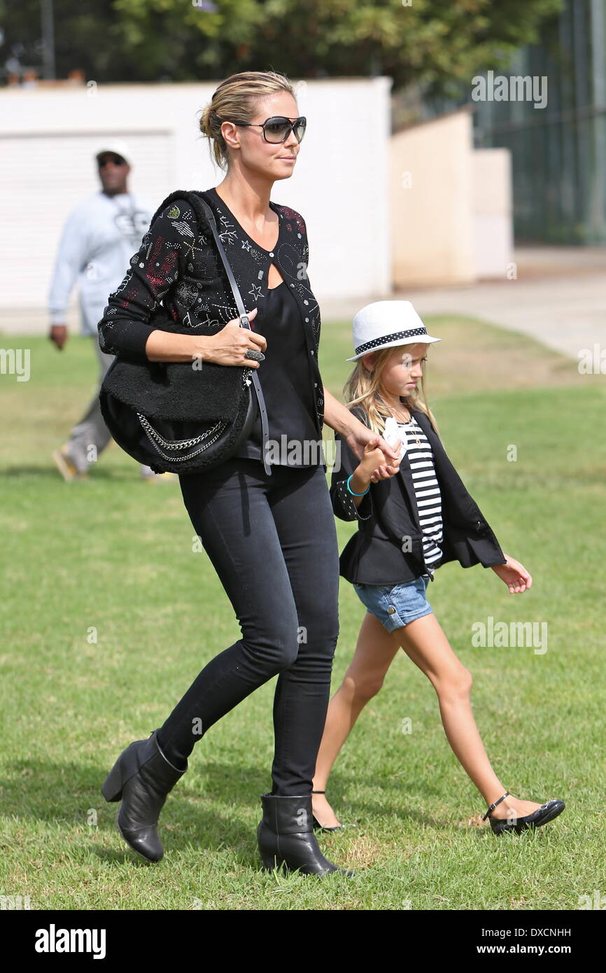 Heidi Klum, Leni Samuel Heidi Klum and her family enjoy the day at park ...