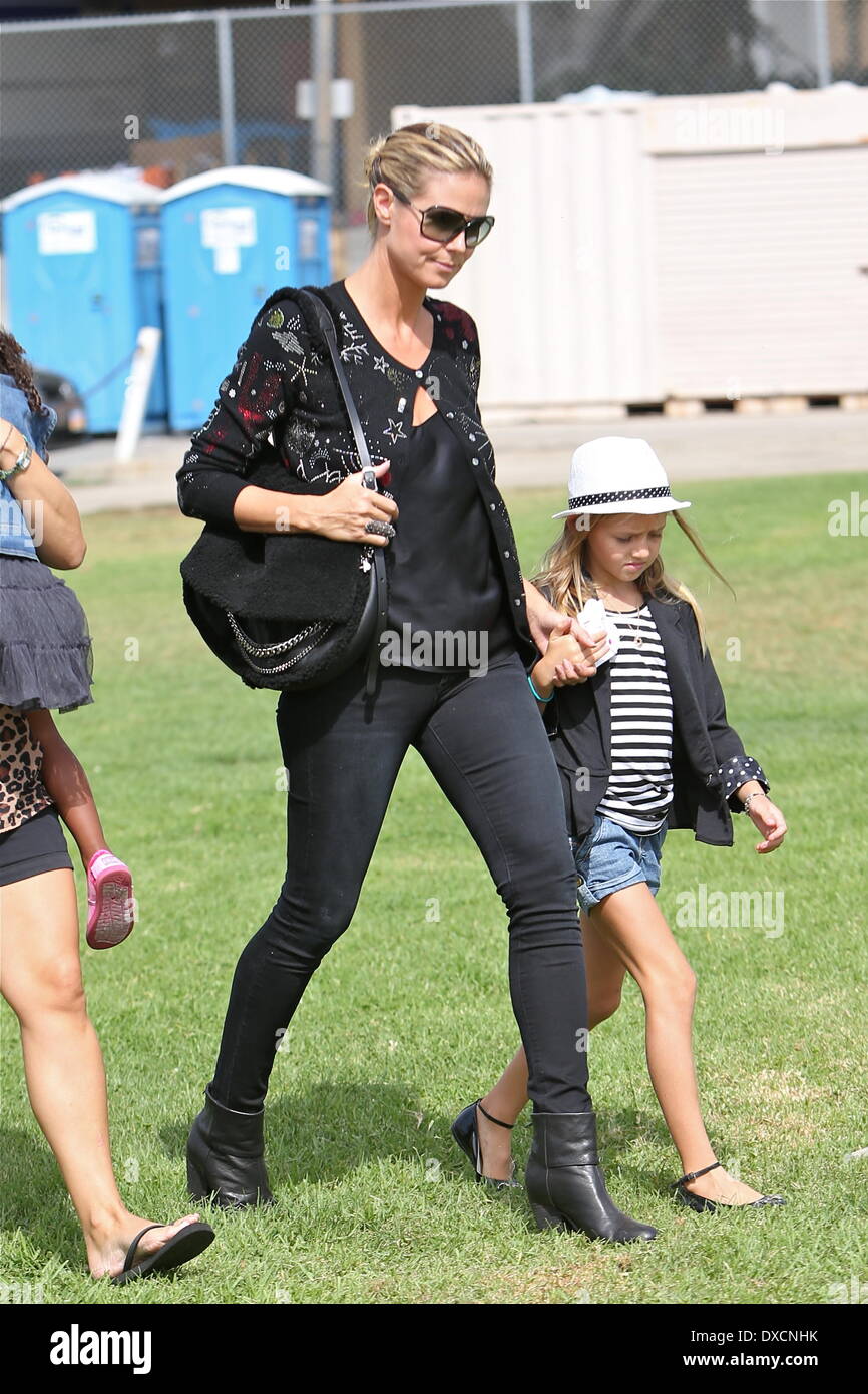 Heidi Klum, Leni Samuel Heidi Klum and her family enjoy the day at park ...