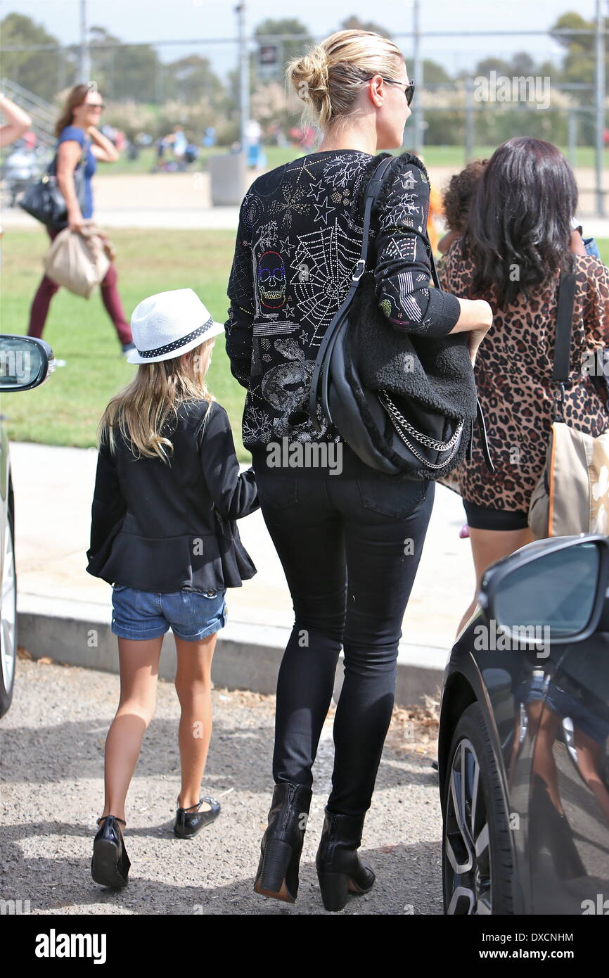 Heidi Klum, Leni Samuel Heidi Klum and her family enjoy the day at park ...