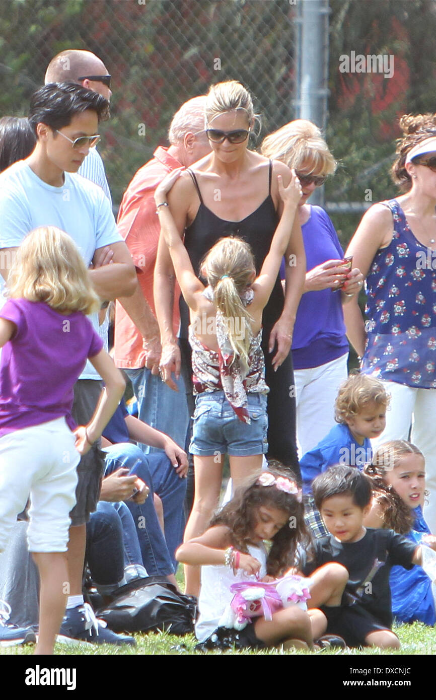 Heidi Klum, Leni Samuel Heidi Klum and her family enjoy the day at park ...