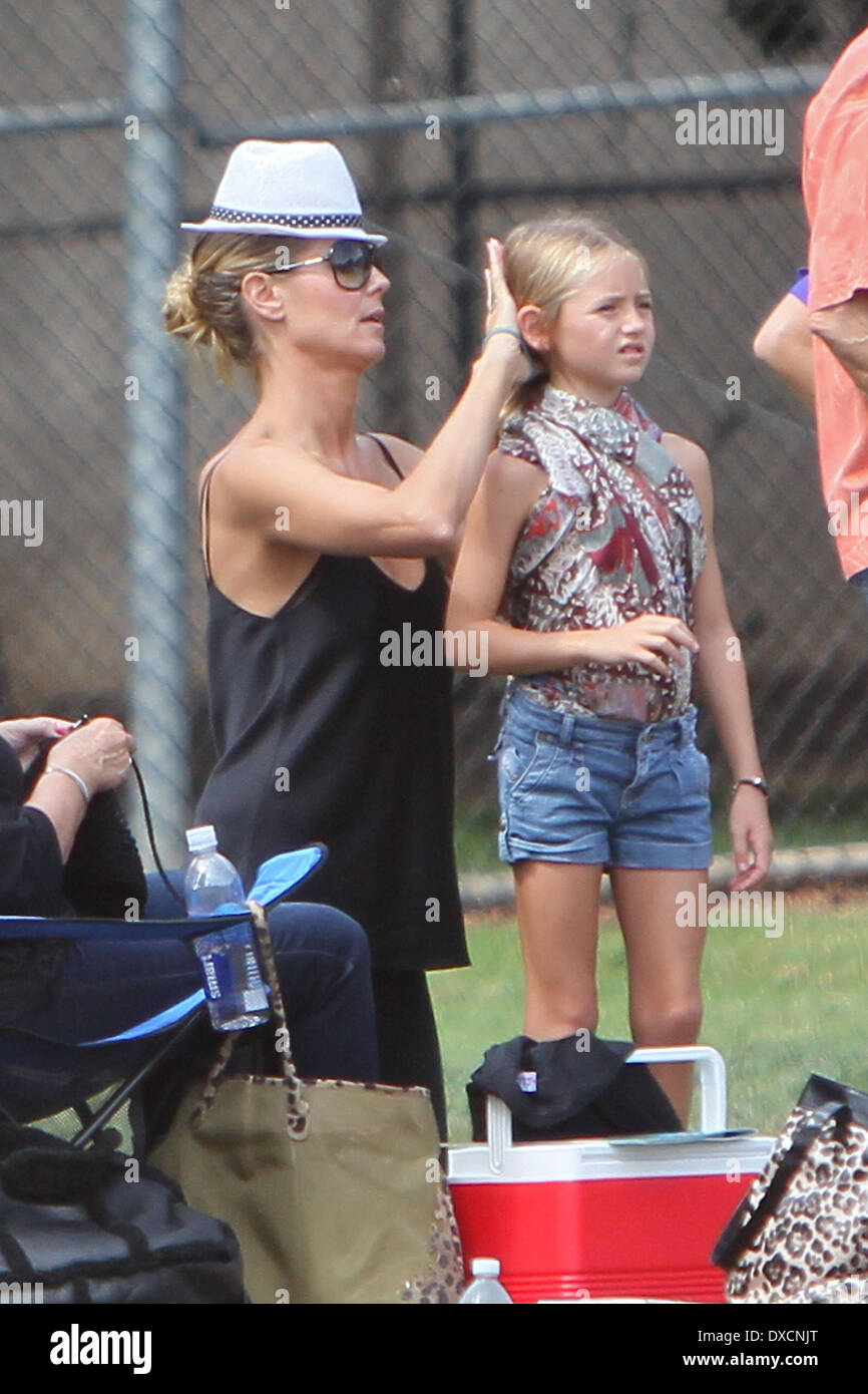 Heidi Klum, Leni Samuel Heidi Klum and her family enjoy the day at park ...
