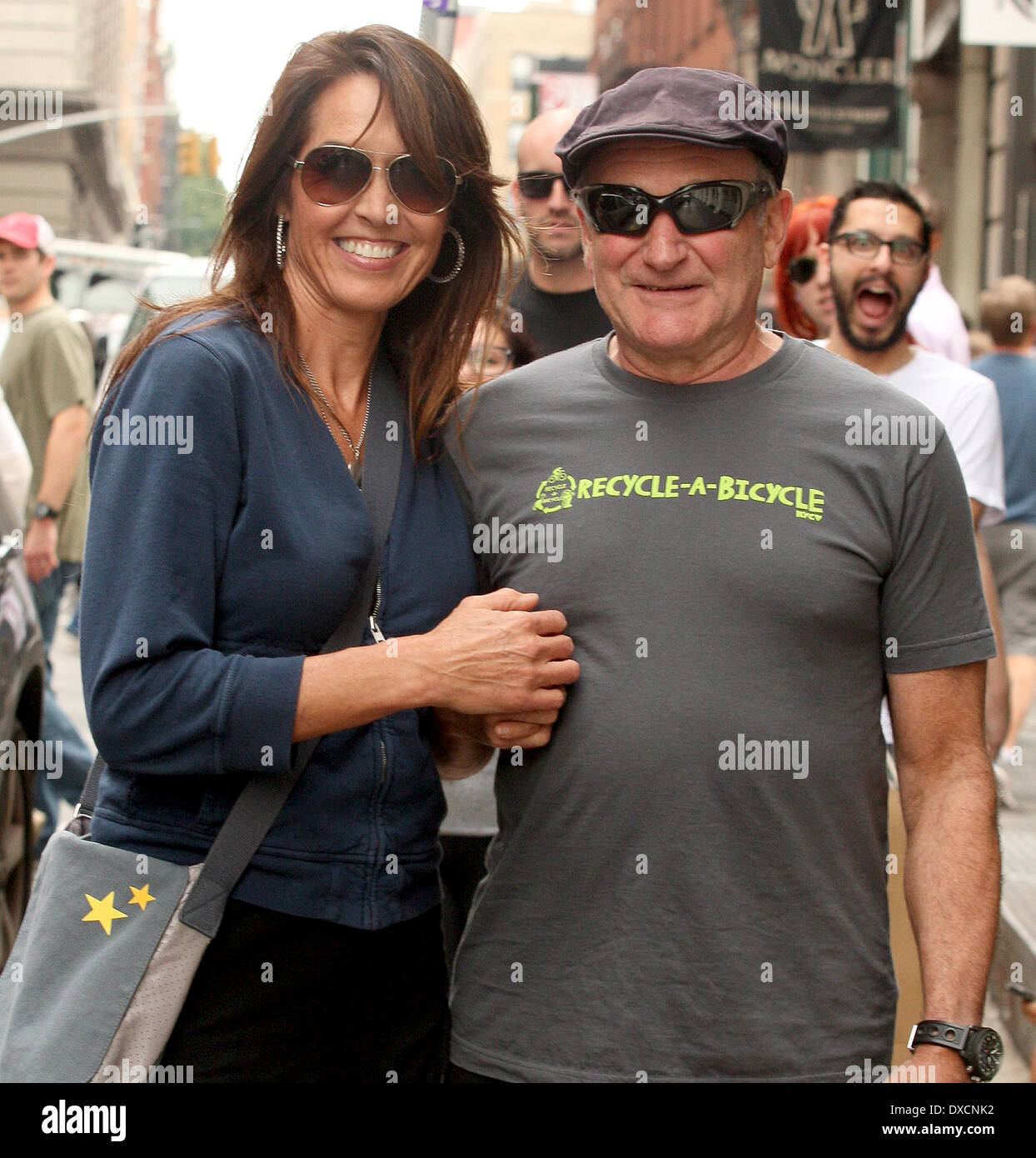 Susan Schneider and Robin Williams Robin Williams is all smiles while ...