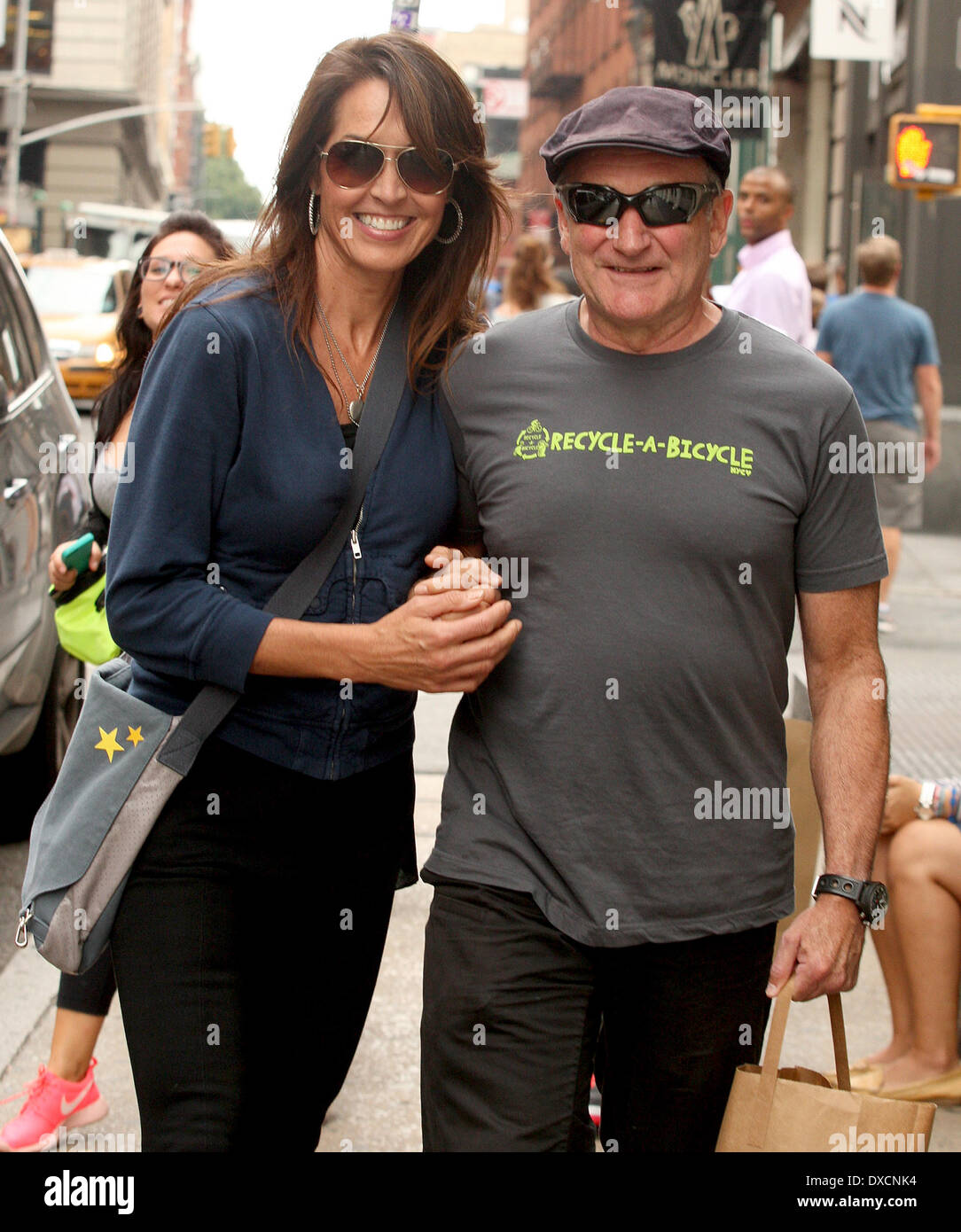 Susan Schneider and Robin Williams Robin Williams is all smiles while ...