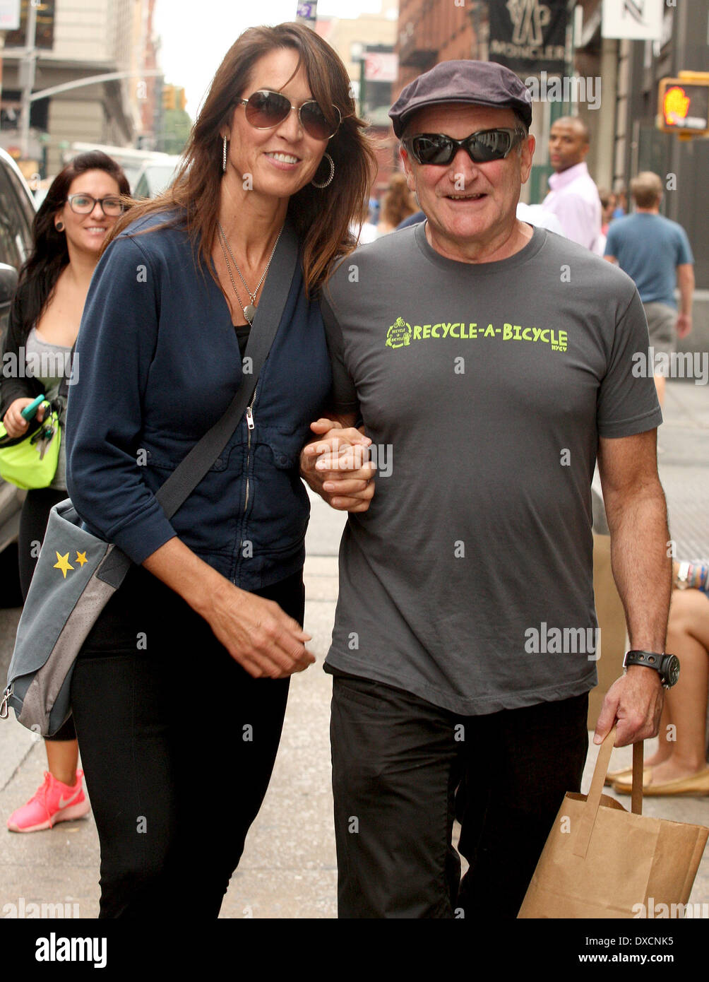 Susan Schneider and Robin Williams Robin Williams is all smiles while ...