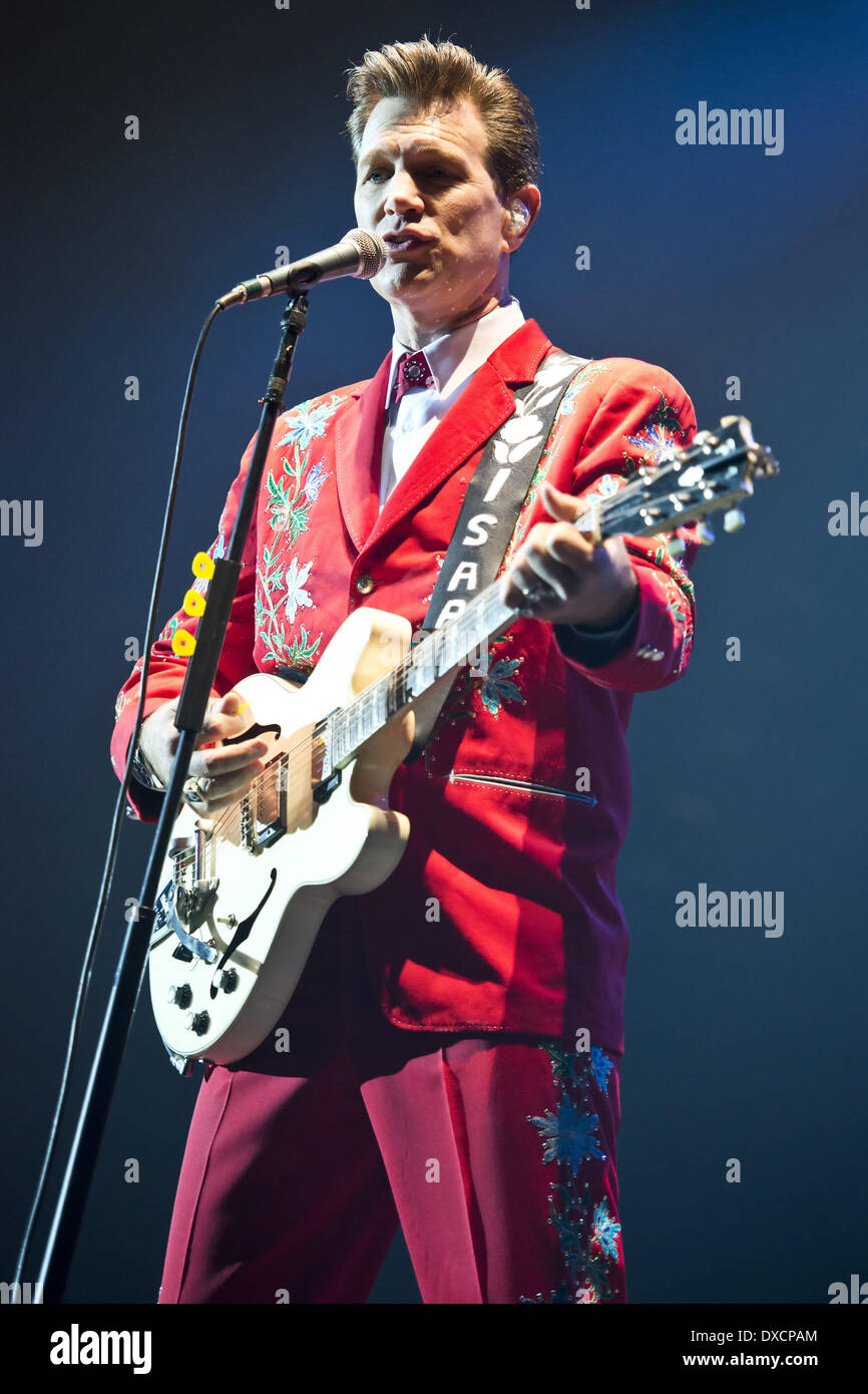 Chris Isaak performing live at the Apollo Hammersmith, London, England ...