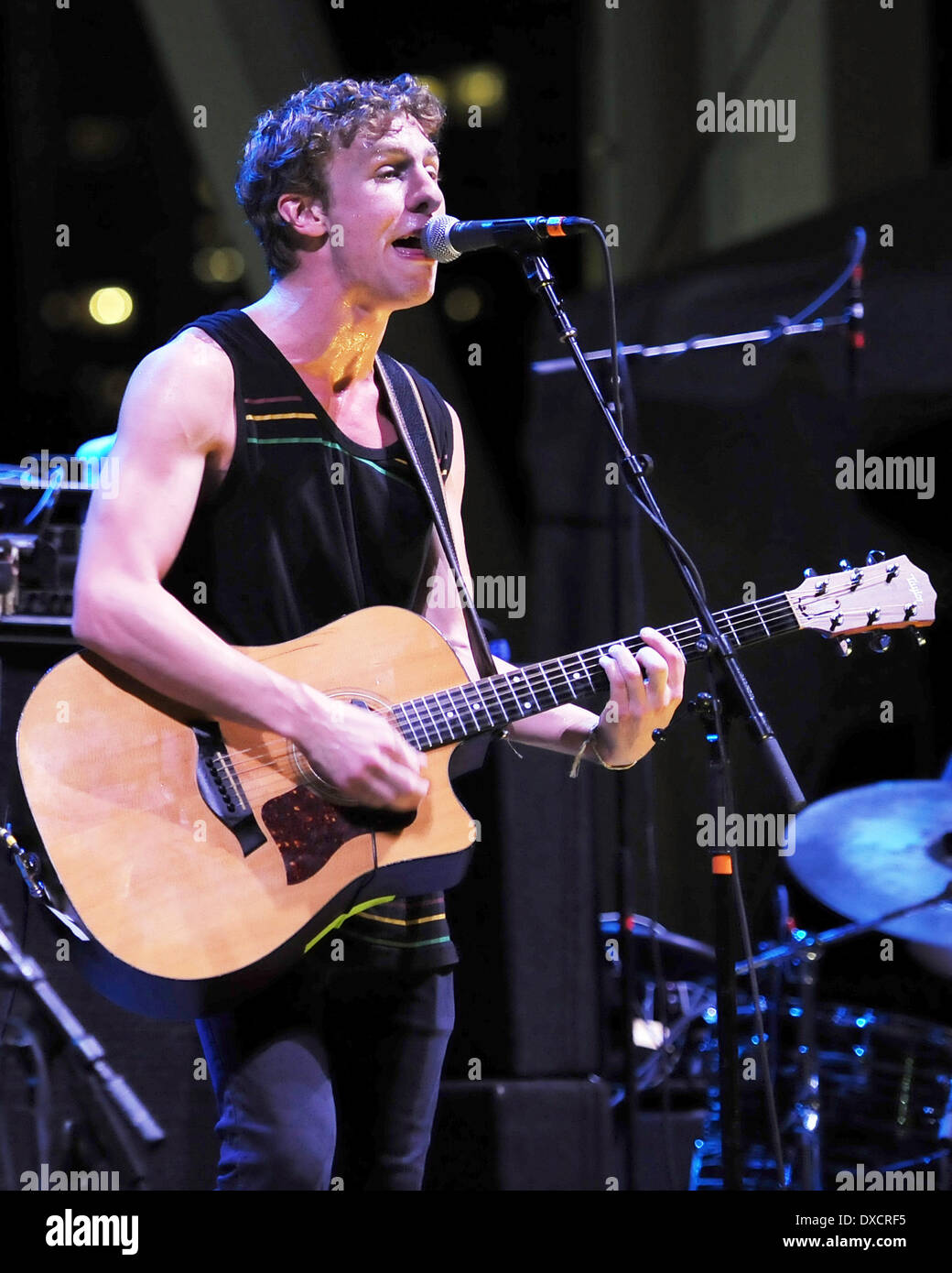 Taylor Guarisco of Givers performs at the Bayfront Amphitheater Miami ...