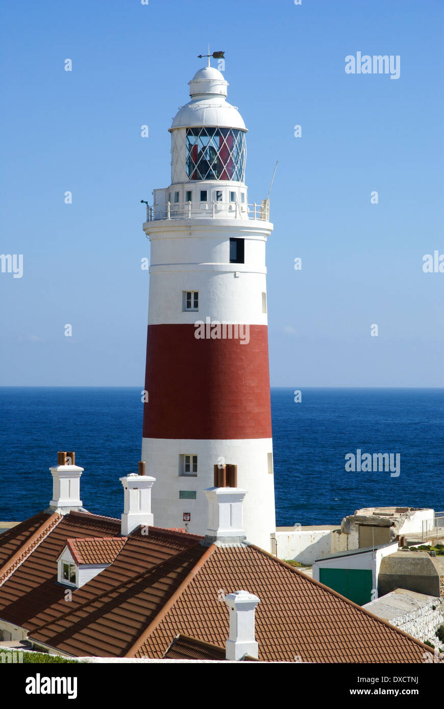 Lighthouse at Europa Point, Gibraltar Stock Photo - Alamy