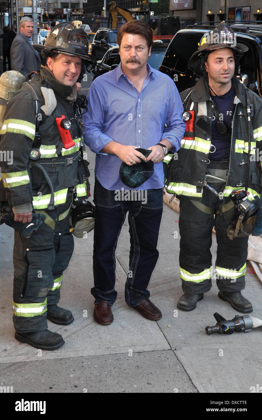 Nick Offerman 'The Late Show with David Letterman' held at the Ed ...