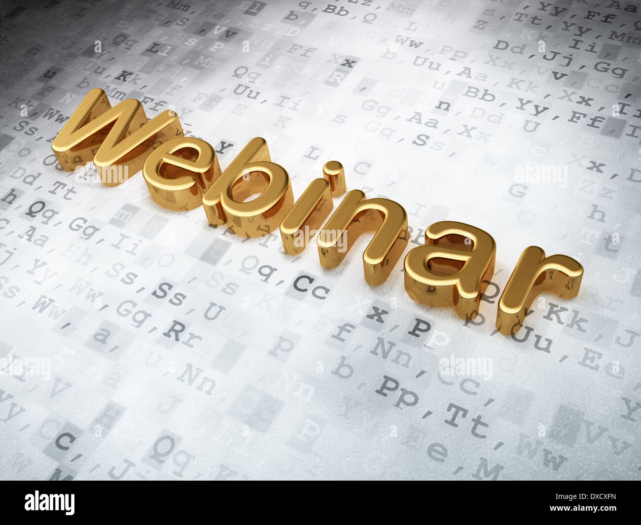 Education concept: Golden Webinar on digital background Stock Photo - Alamy