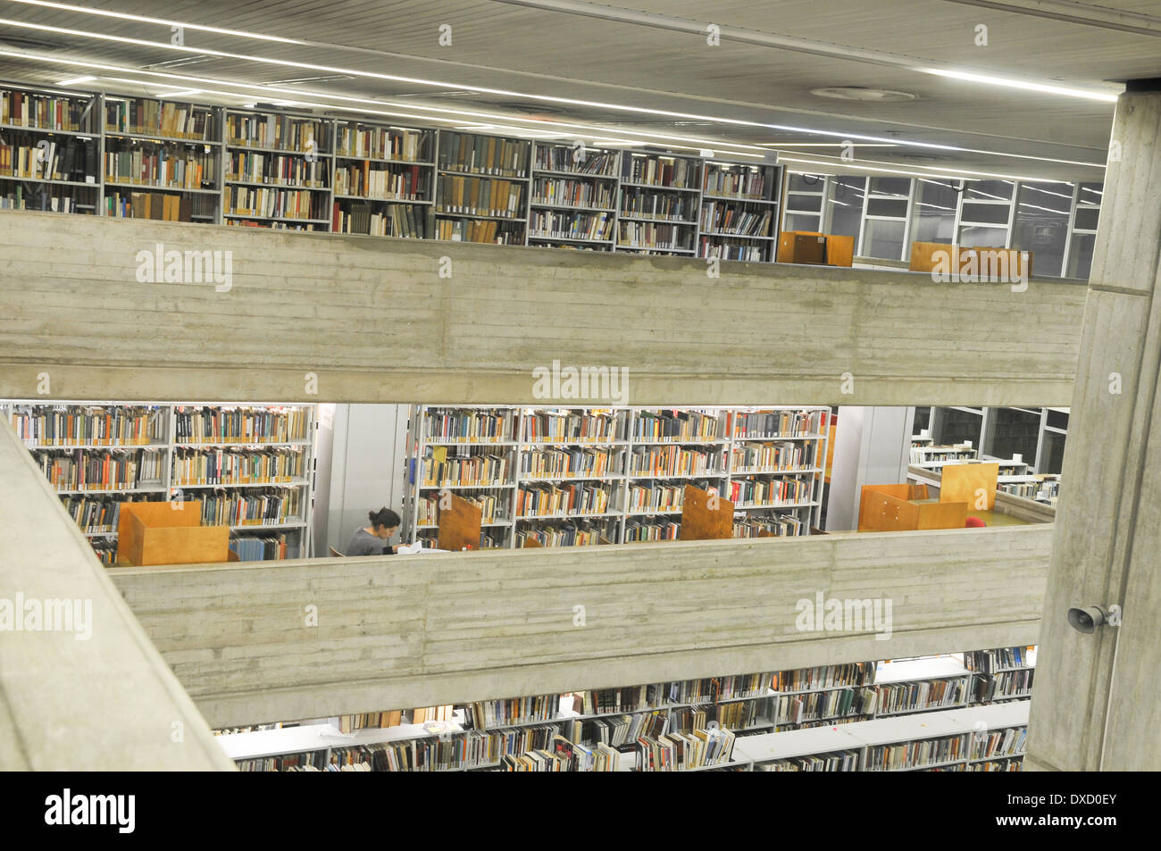 Books in a library Stock Photo - Alamy