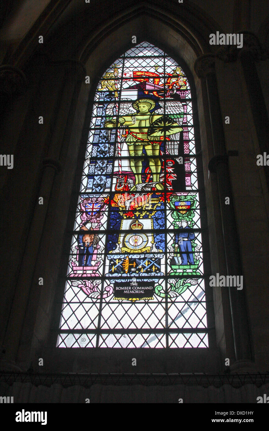 The stained glass windows at Lincoln Cathedral feature commemorative ...