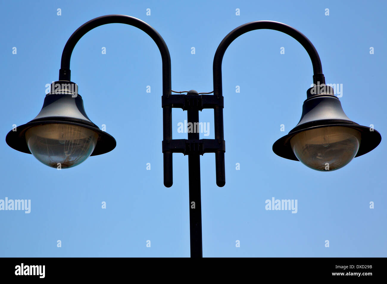 street lamp and a bulb in the sky arrecife teguise lanzarote spain ...