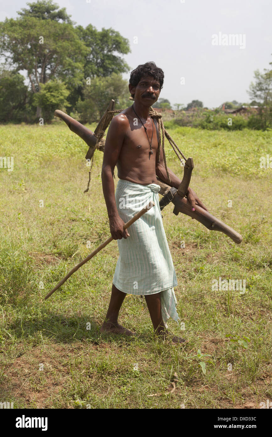 Wood plough hi-res stock photography and images - Alamy