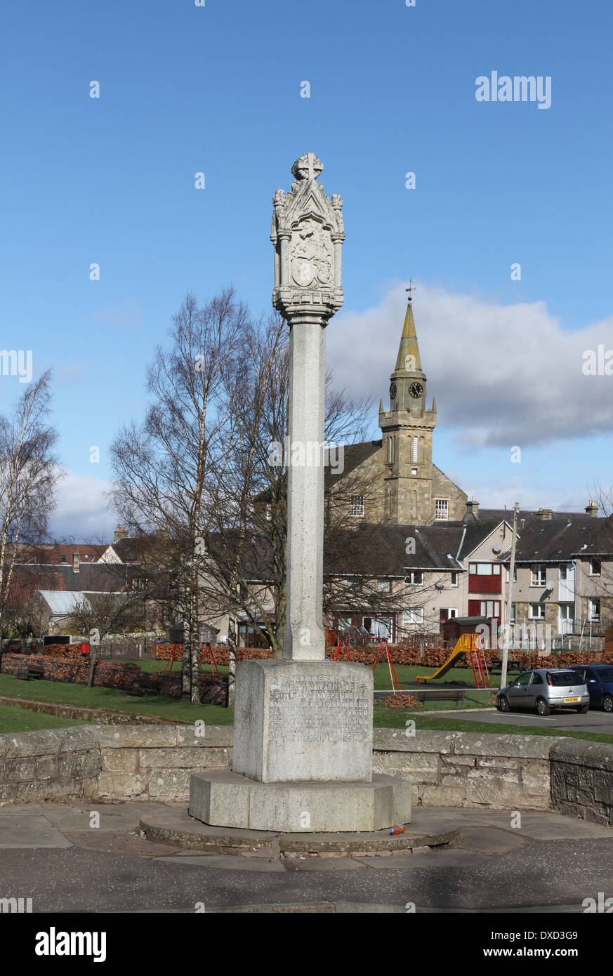 Bannockburn Memorial, Ceres Fife Scotland March 2014 Stock Photo - Alamy