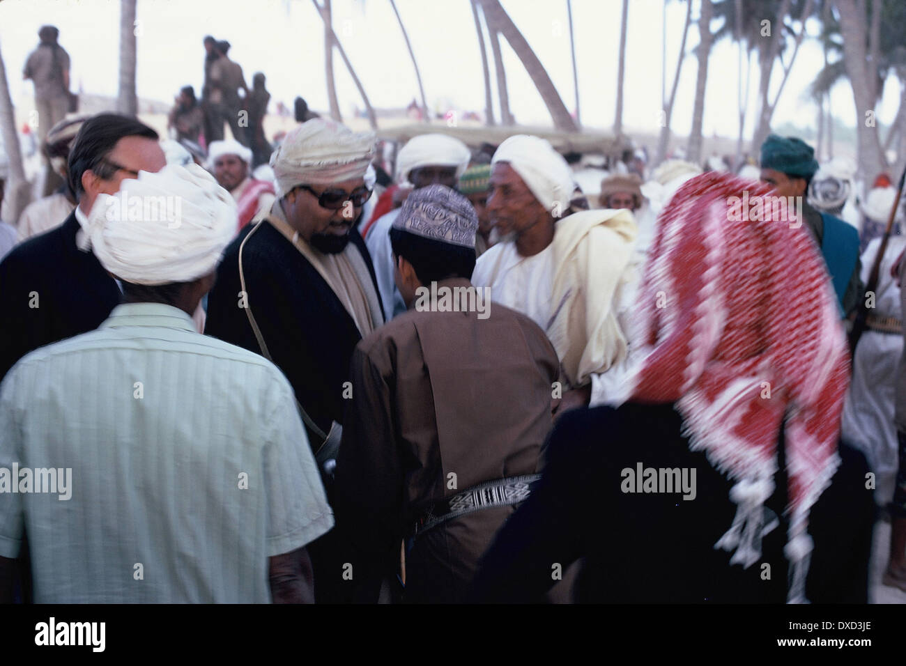 Minister of Defence at Review of troops, Oman, 1971 Stock Photo - Alamy