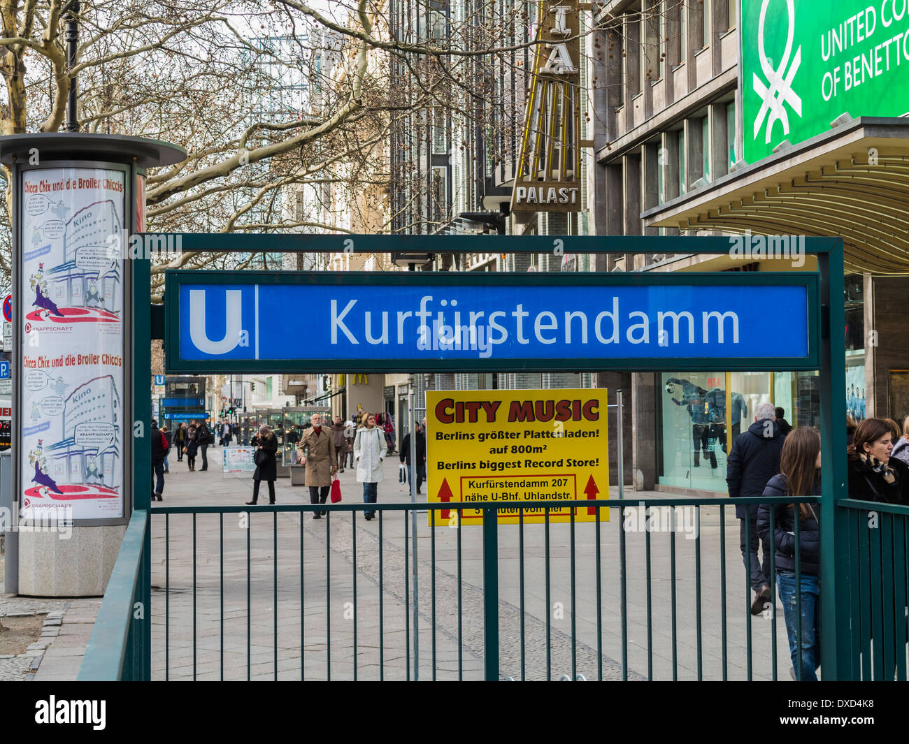 Kurfurstendamm metro underground berlin hi-res stock photography and ...