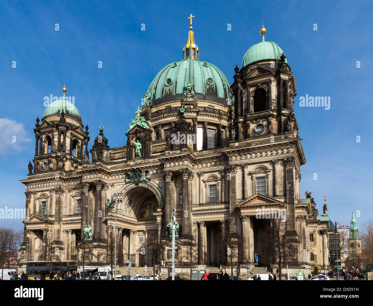 Front view of the historic old Berliner Dom, Berlin, Germany, Europe ...