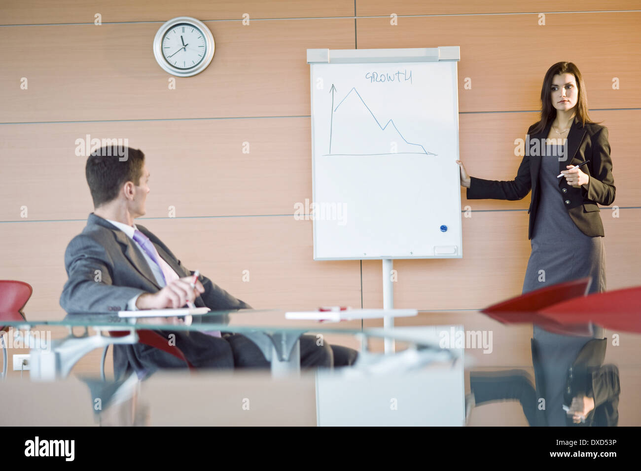 Two people giving a presentation hi-res stock photography and images ...