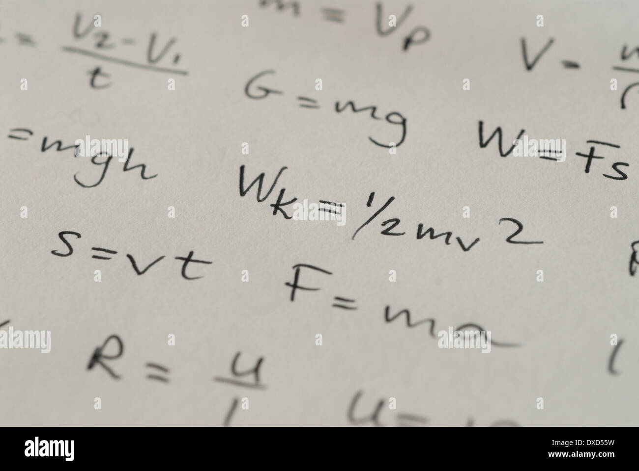 Physics equations hi-res stock photography and images - Alamy
