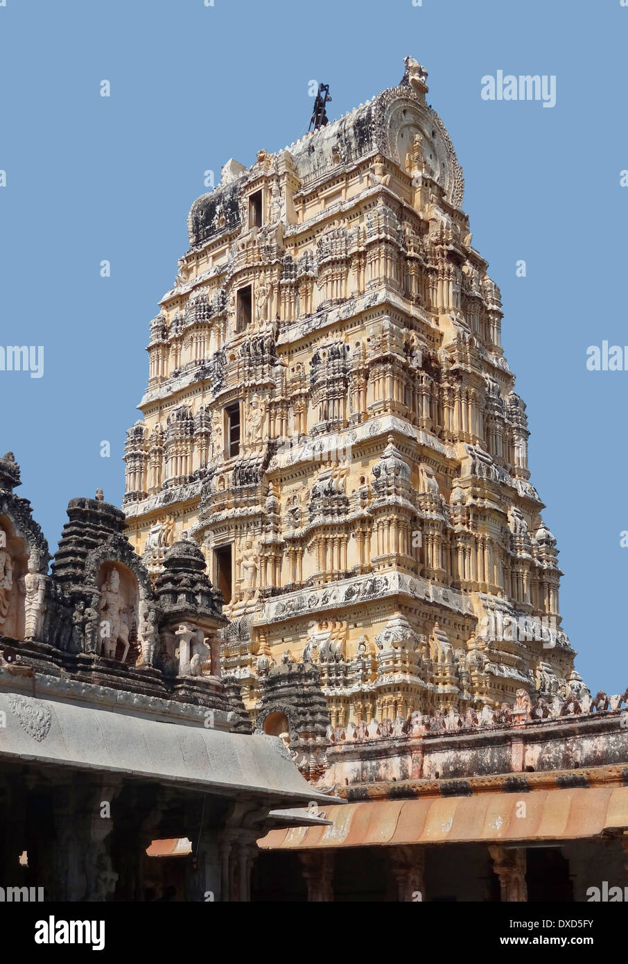 Virupaksha Temple at the Sacred Center around Hampi, a city located in ...