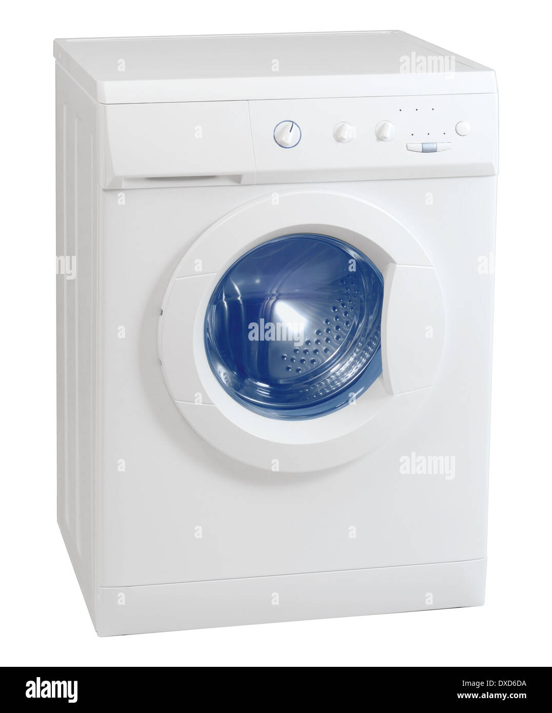 Washing machine isolated on the white background Stock Photo - Alamy