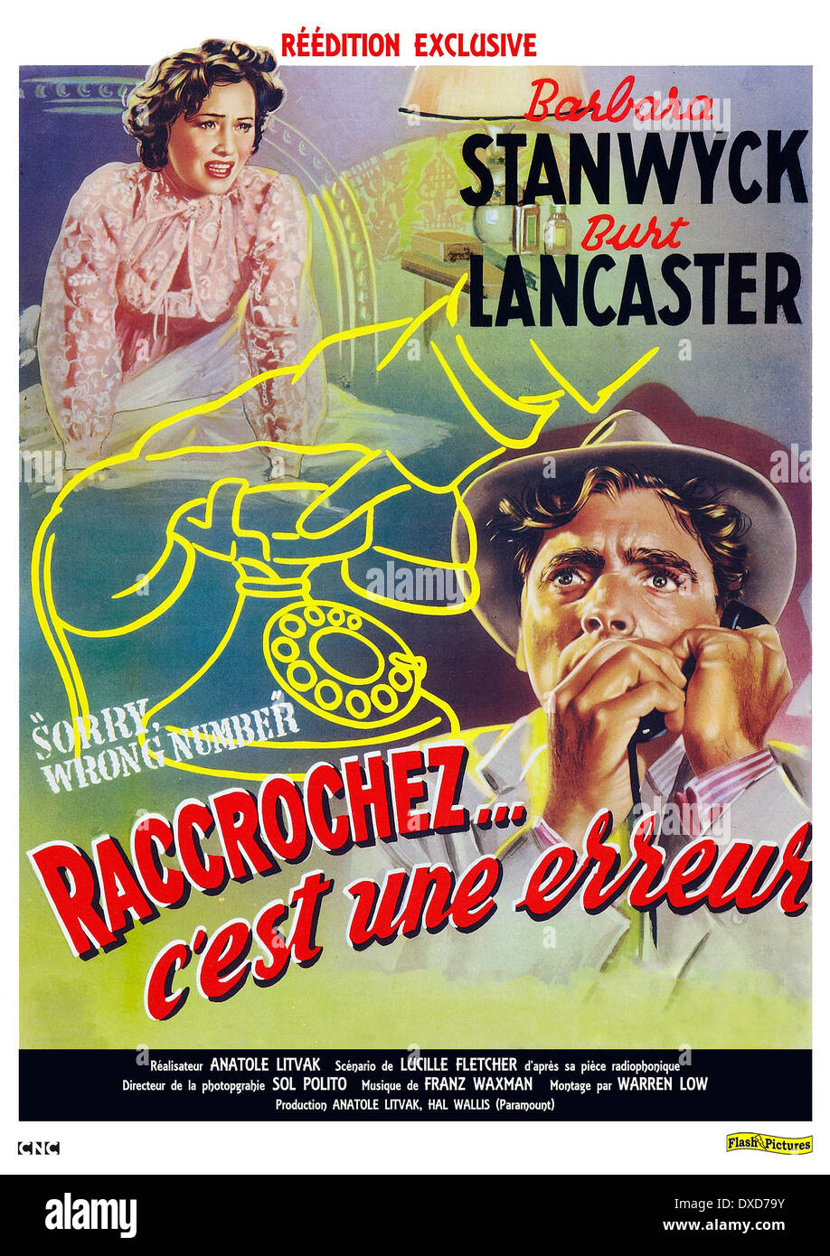 Sorry wrong number movie poster hi-res stock photography and images - Alamy