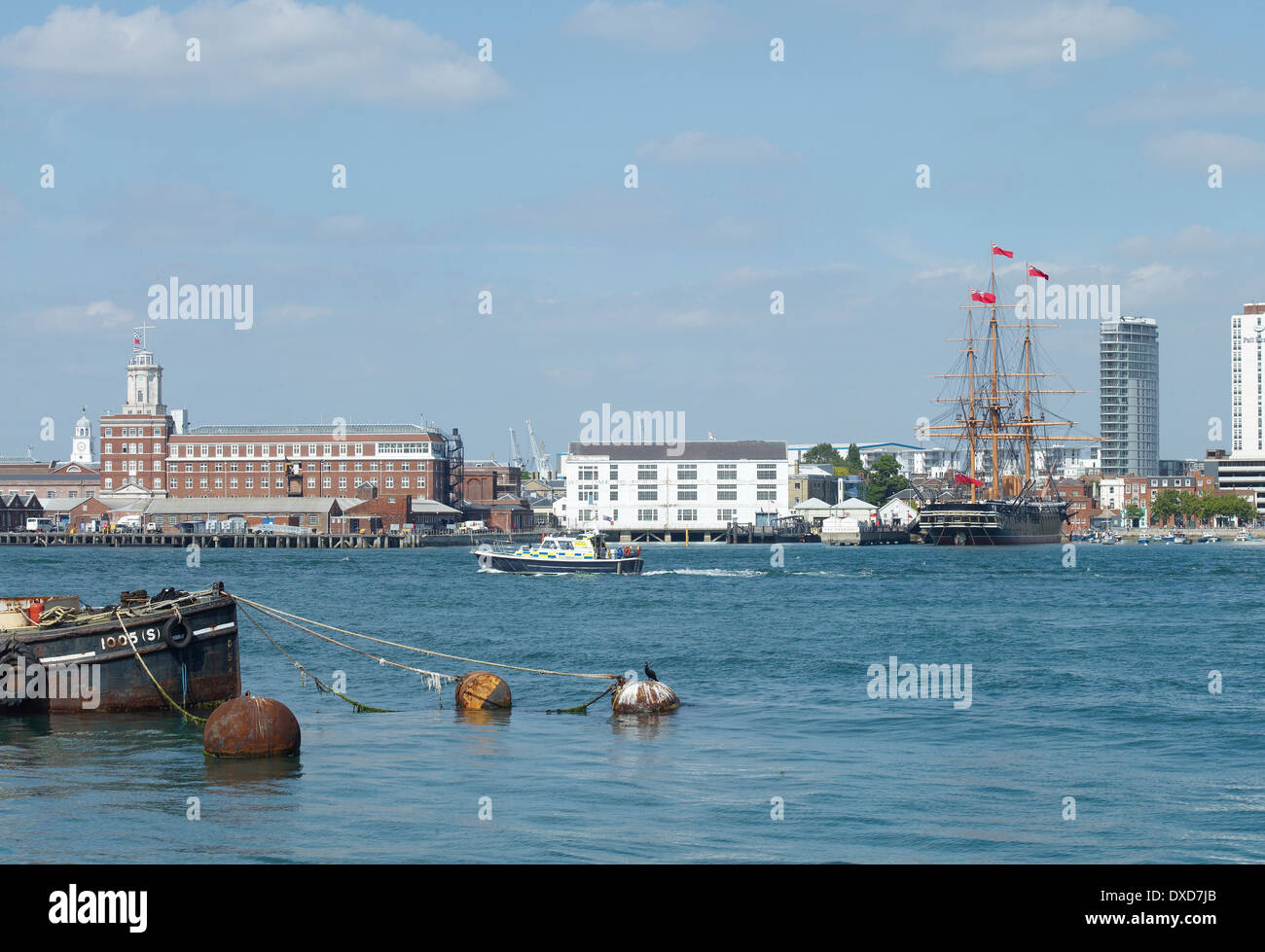 Boat in harbour Stock Photo - Alamy