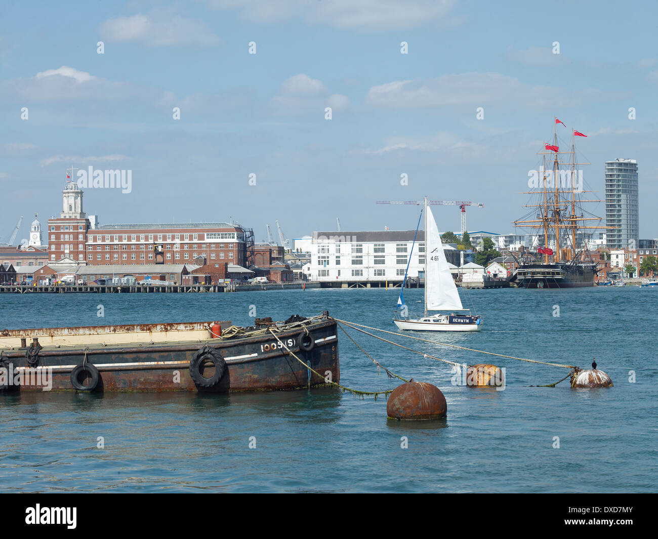 Boat in the harbour Stock Photo - Alamy
